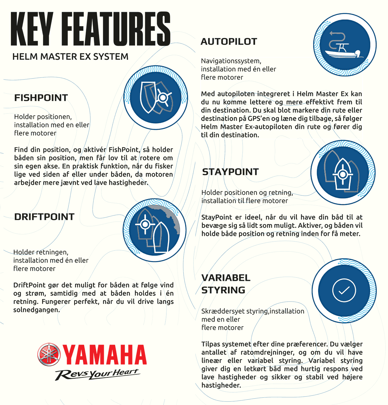 Yamaha Helm Master EX - Autopilot til påhængsmotor